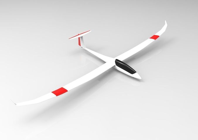 Glider Airplane 3D model | CGTrader
