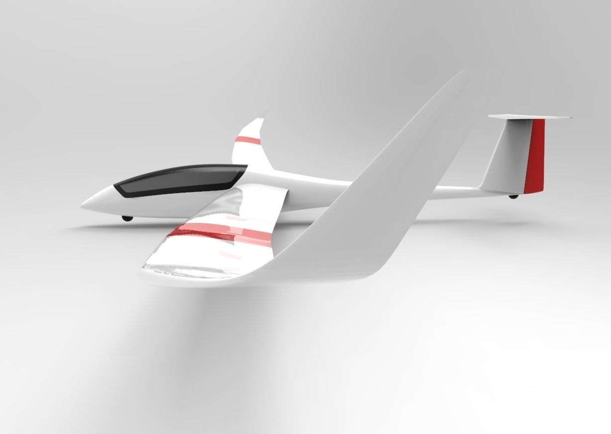 Glider Airplane 3D model | CGTrader