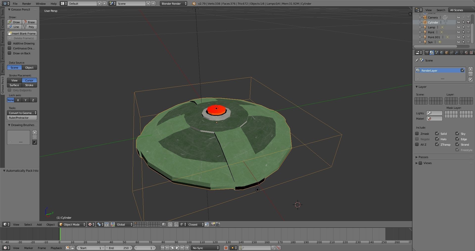 3D model Scifi Landmine VR / AR / low-poly | CGTrader