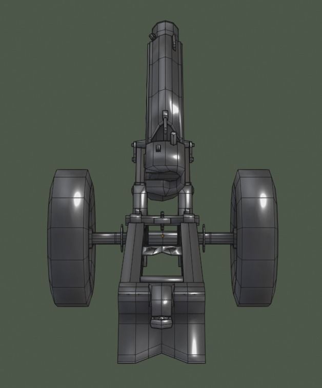 3D model Howitzer M116 VR / AR / low-poly | CGTrader
