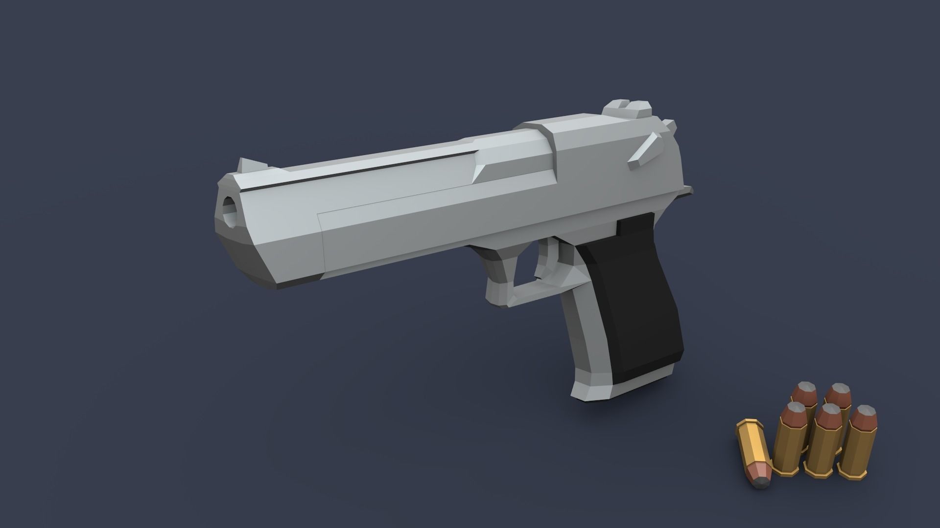 3D model Desert Eagle Lowpoly deagle handgun VR / AR / low-poly | CGTrader