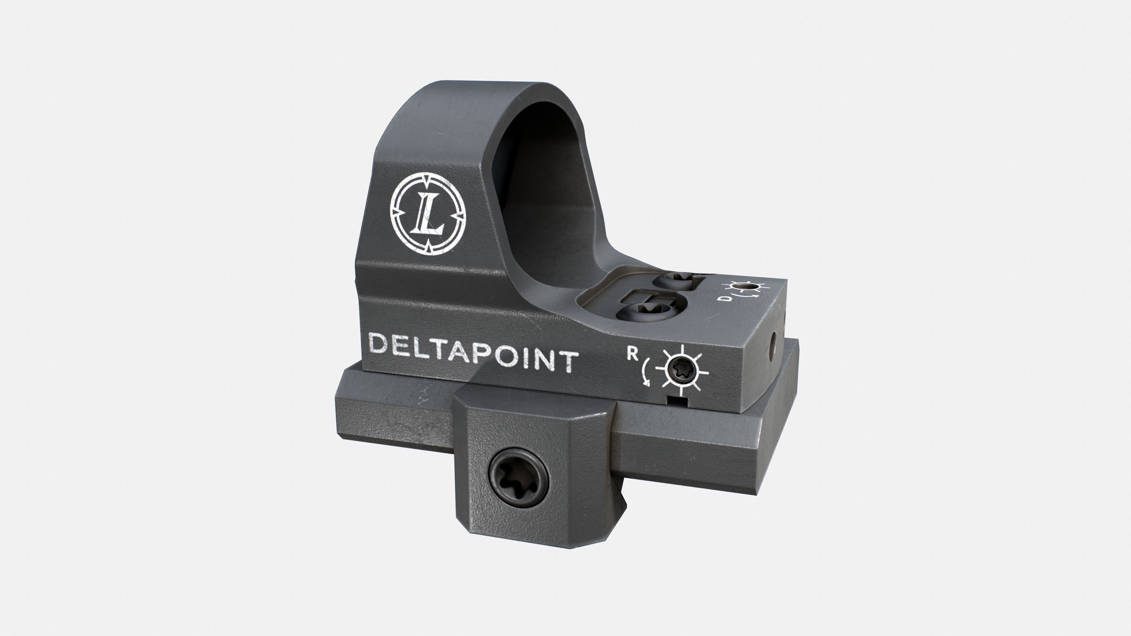 3D model Leupold DeltaPoint Micro Red Dot Sight VR / AR / low-poly ...