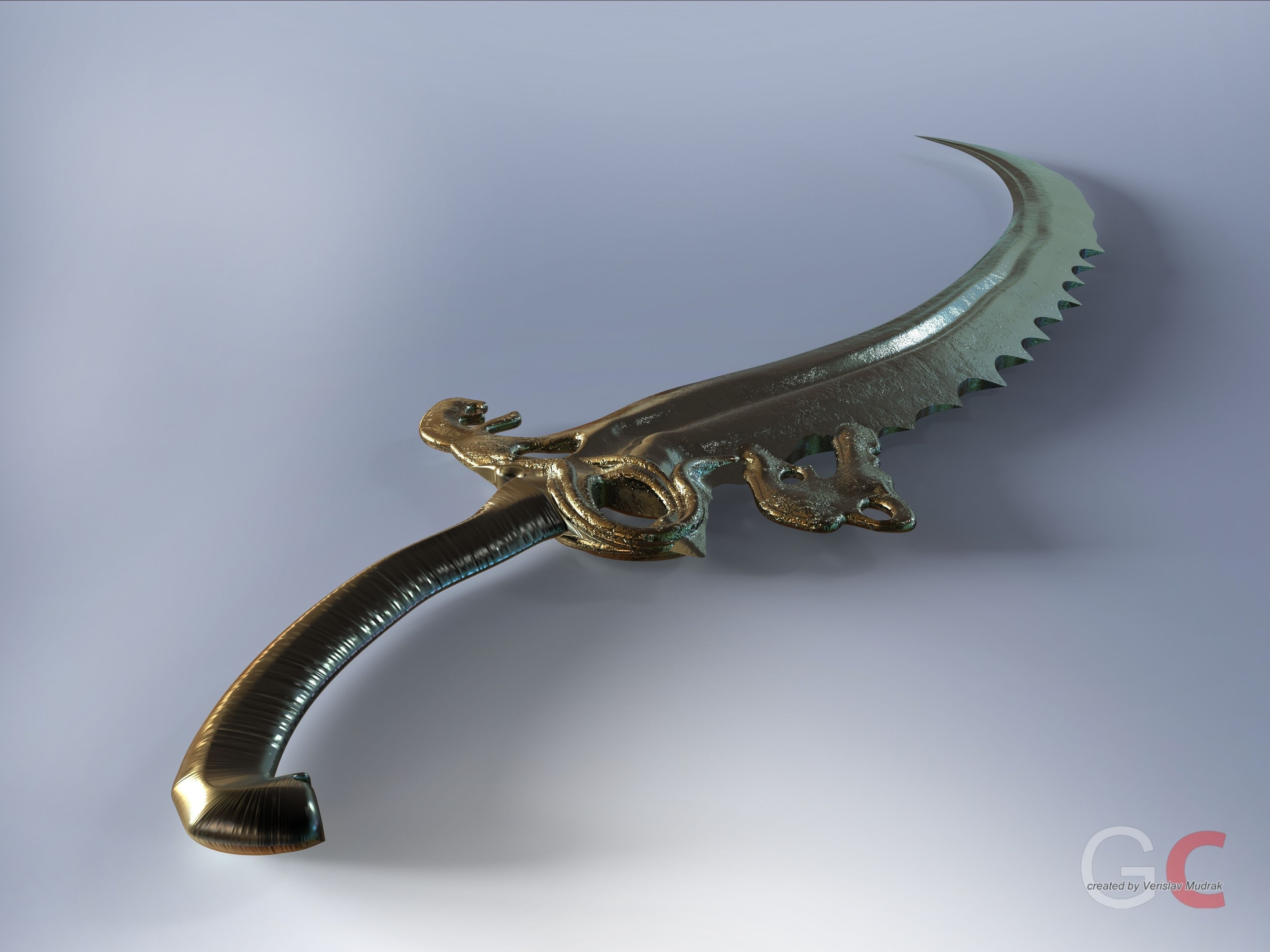 Lion Sword free 3D model | CGTrader