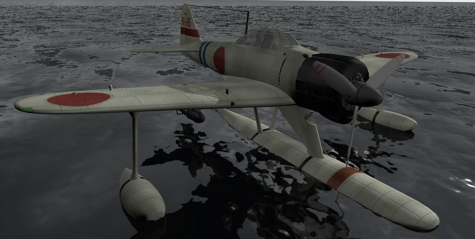 Nakajima A6M2-N Rufe 3D model | CGTrader