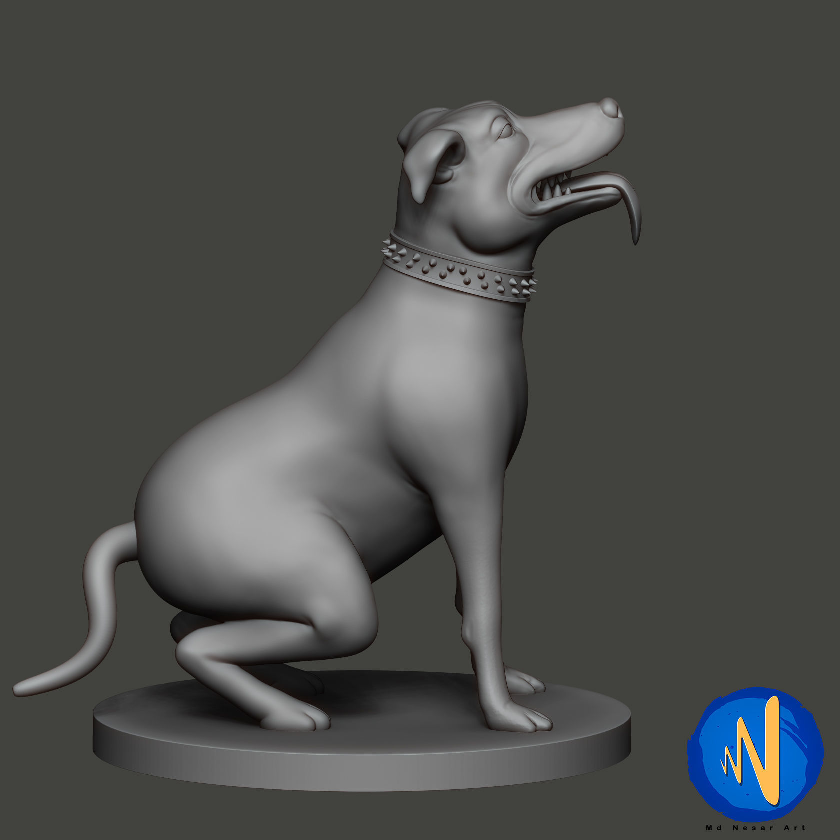 Dog Miniature 3D model 3D printable | CGTrader