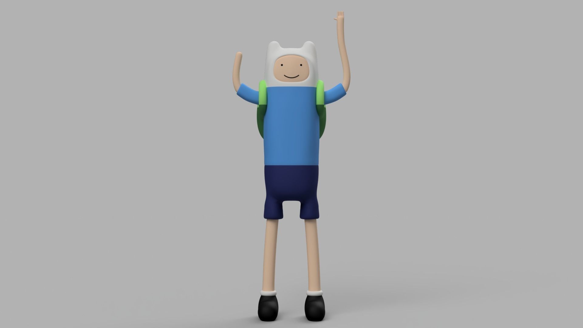 Finn Adventure Time Figure free 3D model 3D printable | CGTrader