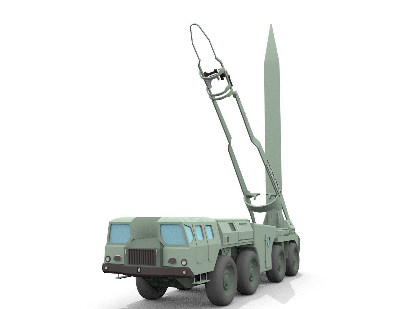 scud launcher 3D model | CGTrader