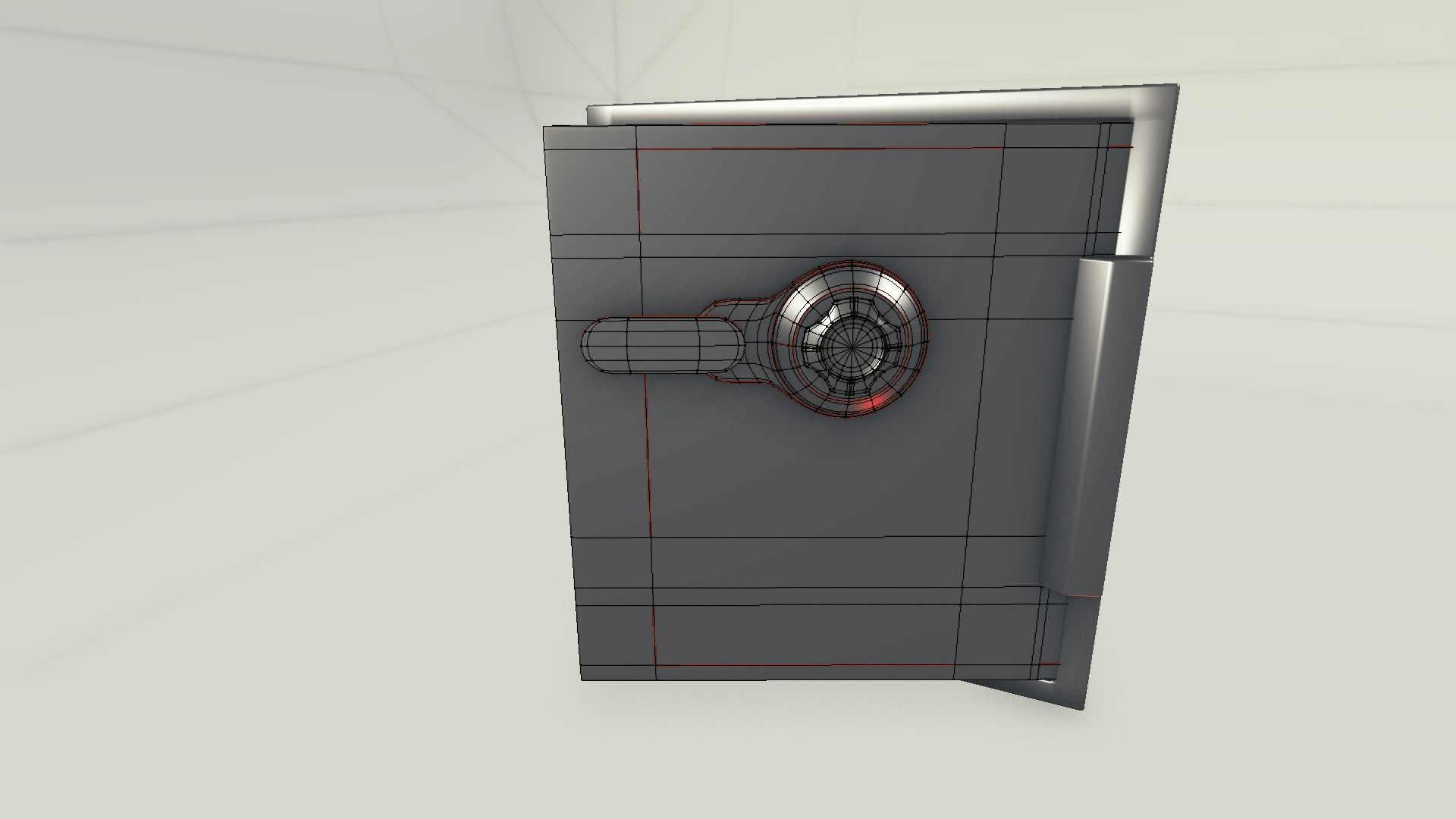 metalic safe vault locker 3D model | CGTrader
