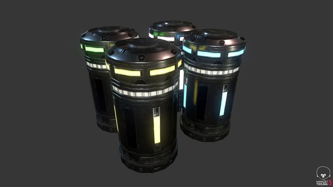 3D model Sci-Fi Power Cell VR / AR / low-poly | CGTrader