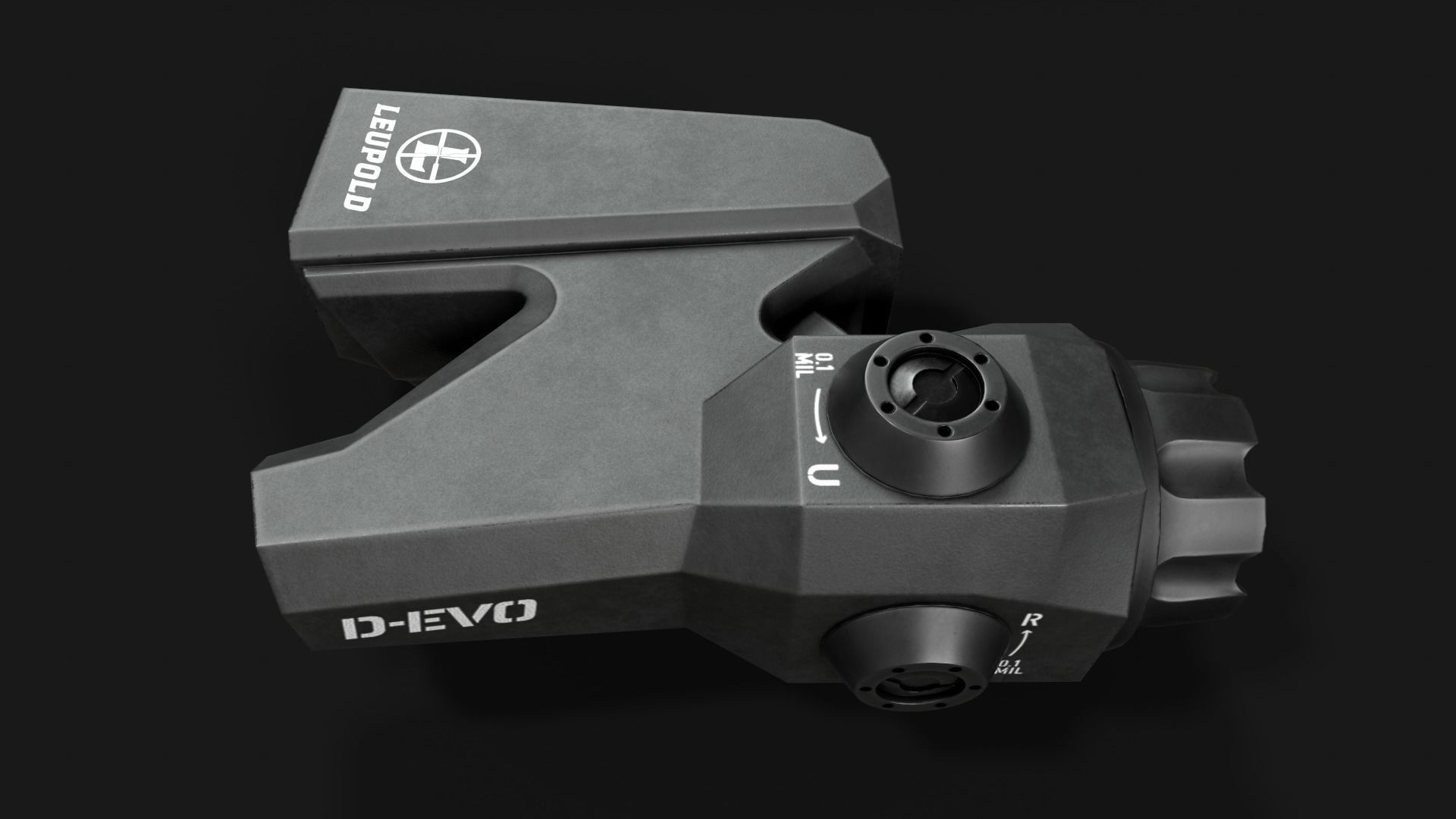 3D model Leupold D-EVO Dual Enhanced View Optic 6x Scope VR / AR / low ...