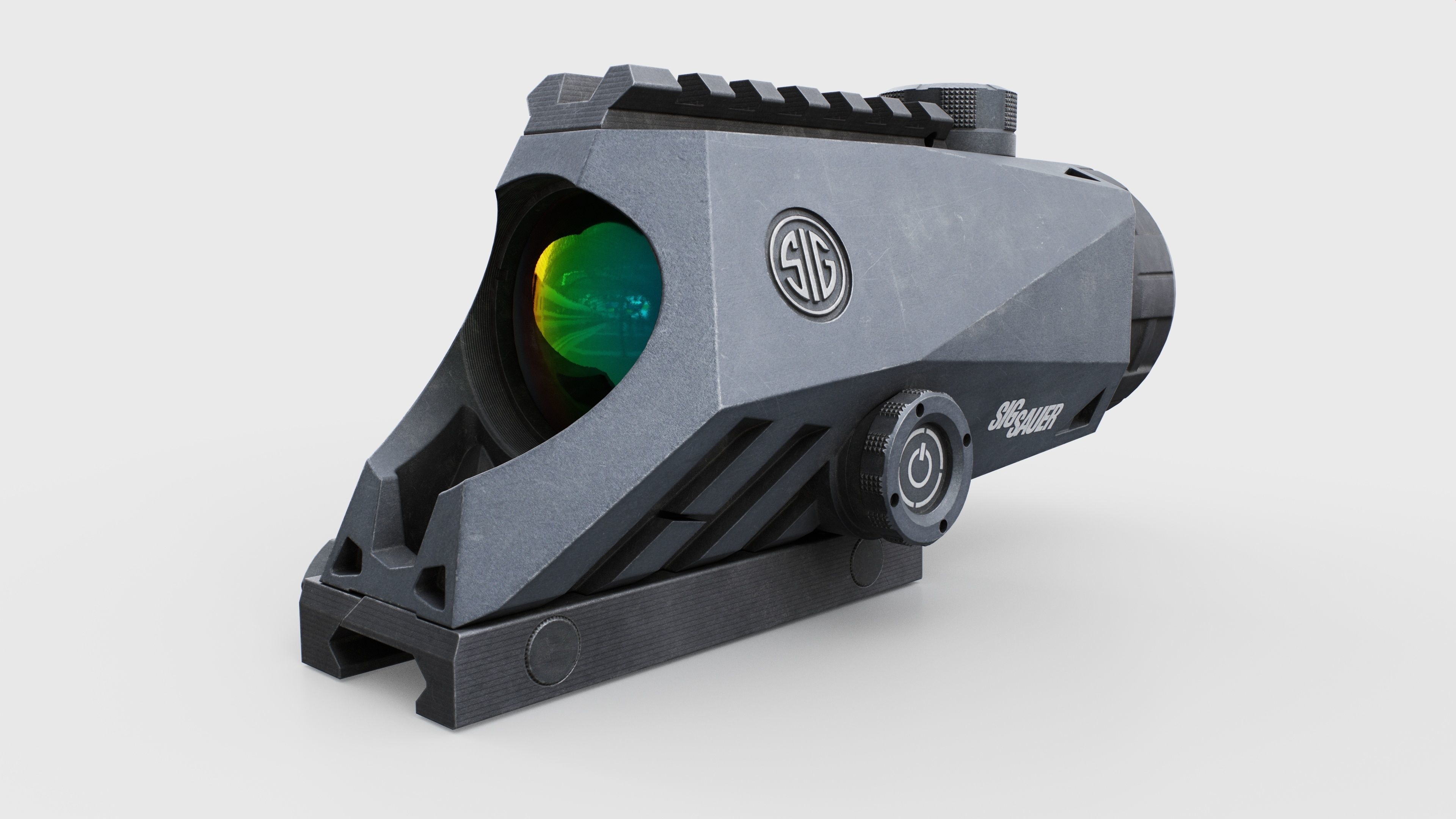 3D model Sig Sauer Bravo4 4x30mm Wide Field Battle Sight VR / AR / low ...