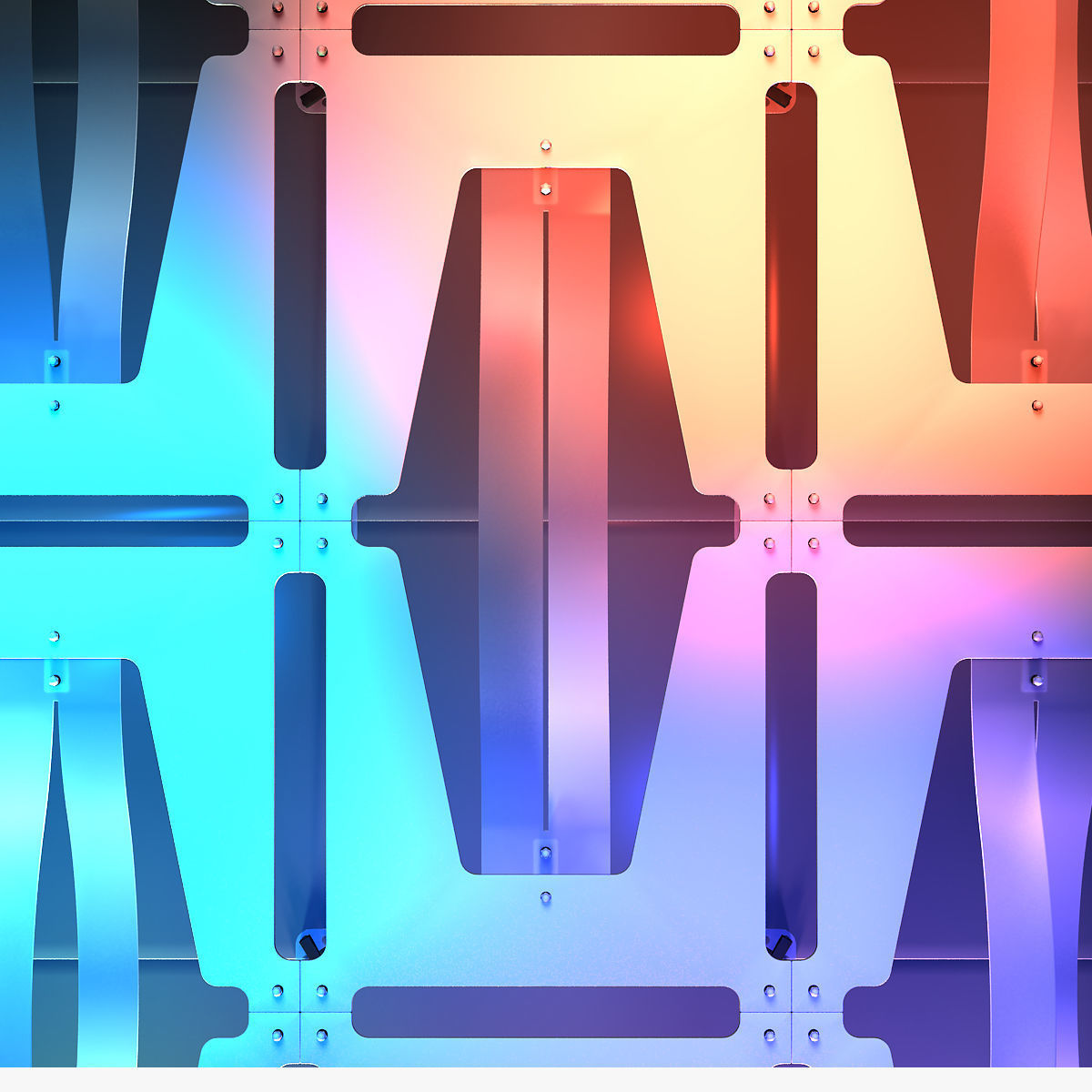 Stage Decor Collection 04 Modular Wall Column 9 Pieces | CGTrader