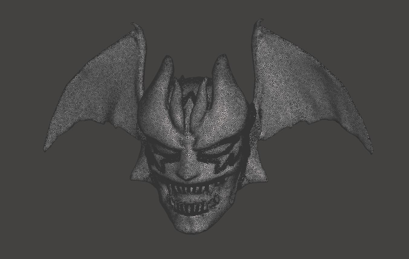 Devilman head 3D model 3D printable | CGTrader