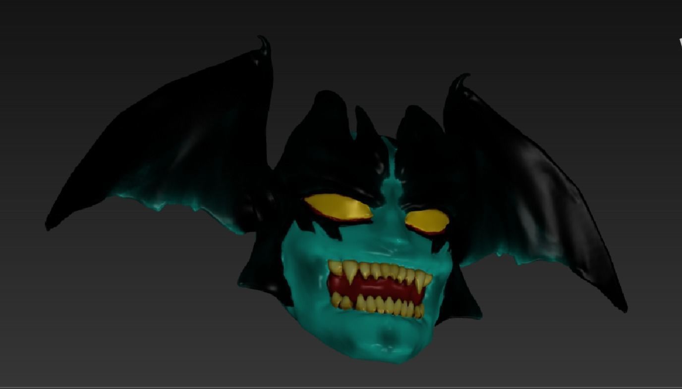 Devilman head 3D model 3D printable | CGTrader