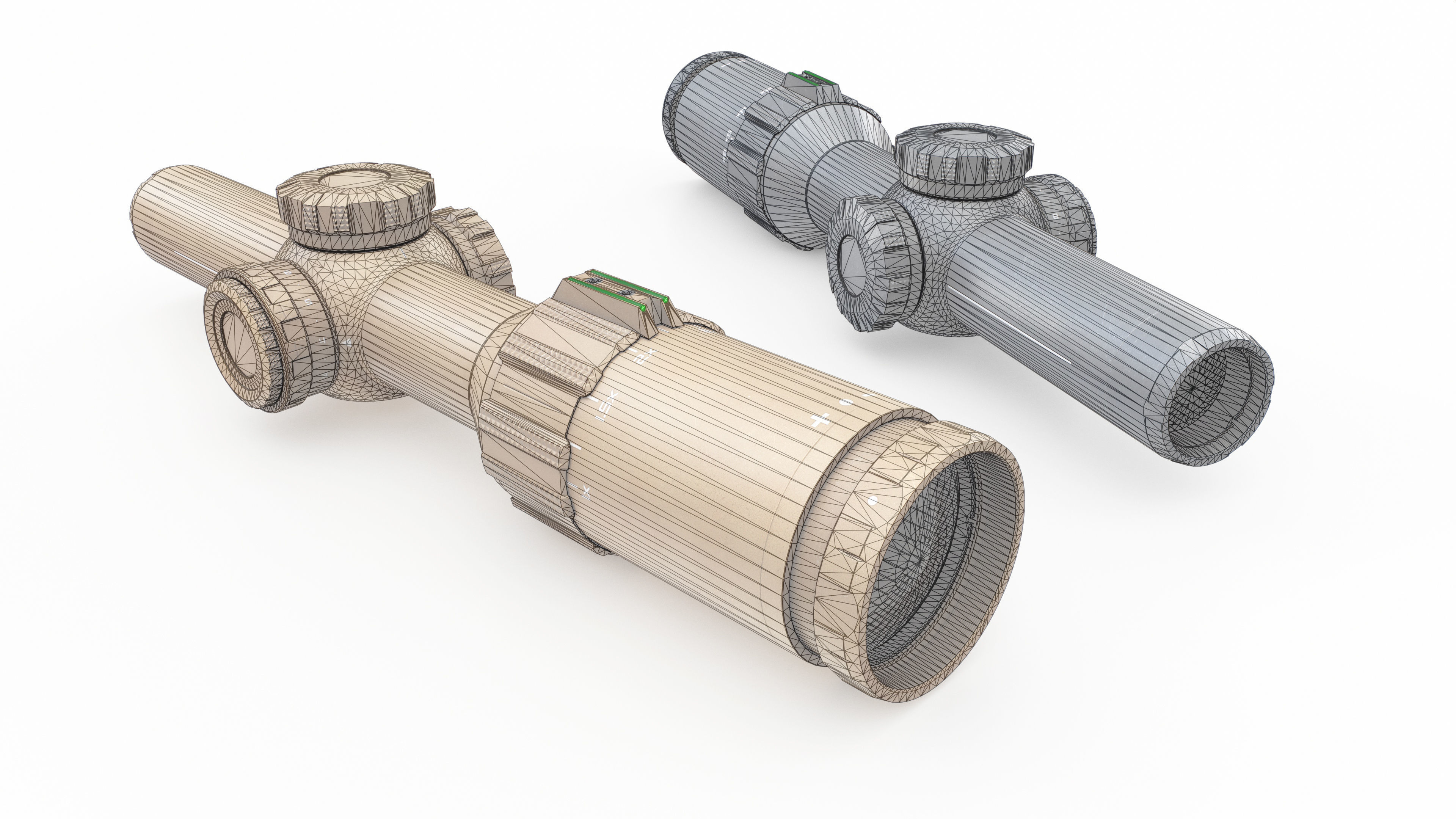 3D model Sig Sauer Tango6T 1-6x24mm Low Power Variable Optic VR / AR ...