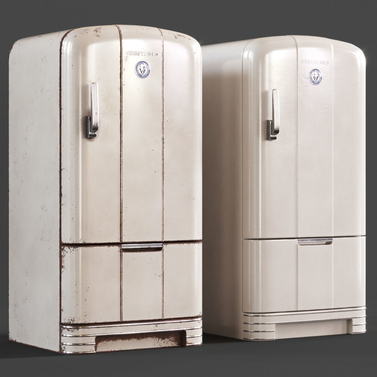 Prestcold Vintage Fridge 3D model | CGTrader