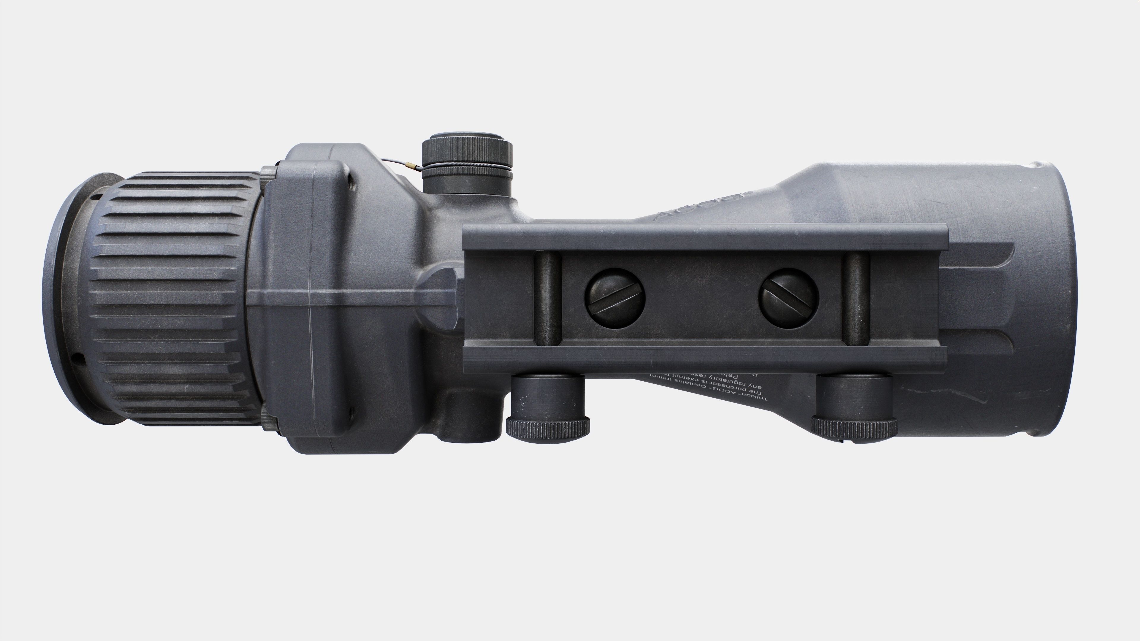3D model Trijicon ACOG 6x48 Machine Gun Optic VR / AR / low-poly | CGTrader