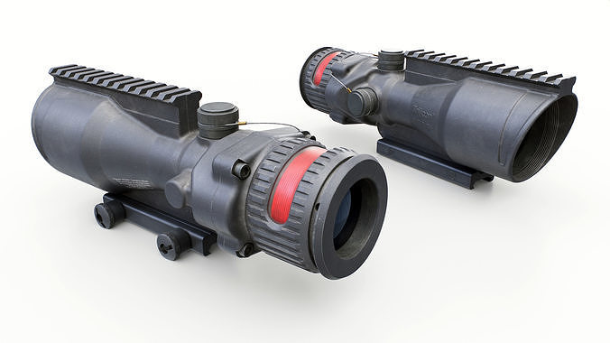3D model Trijicon ACOG 6x48 Machine Gun Optic VR / AR / low-poly | CGTrader