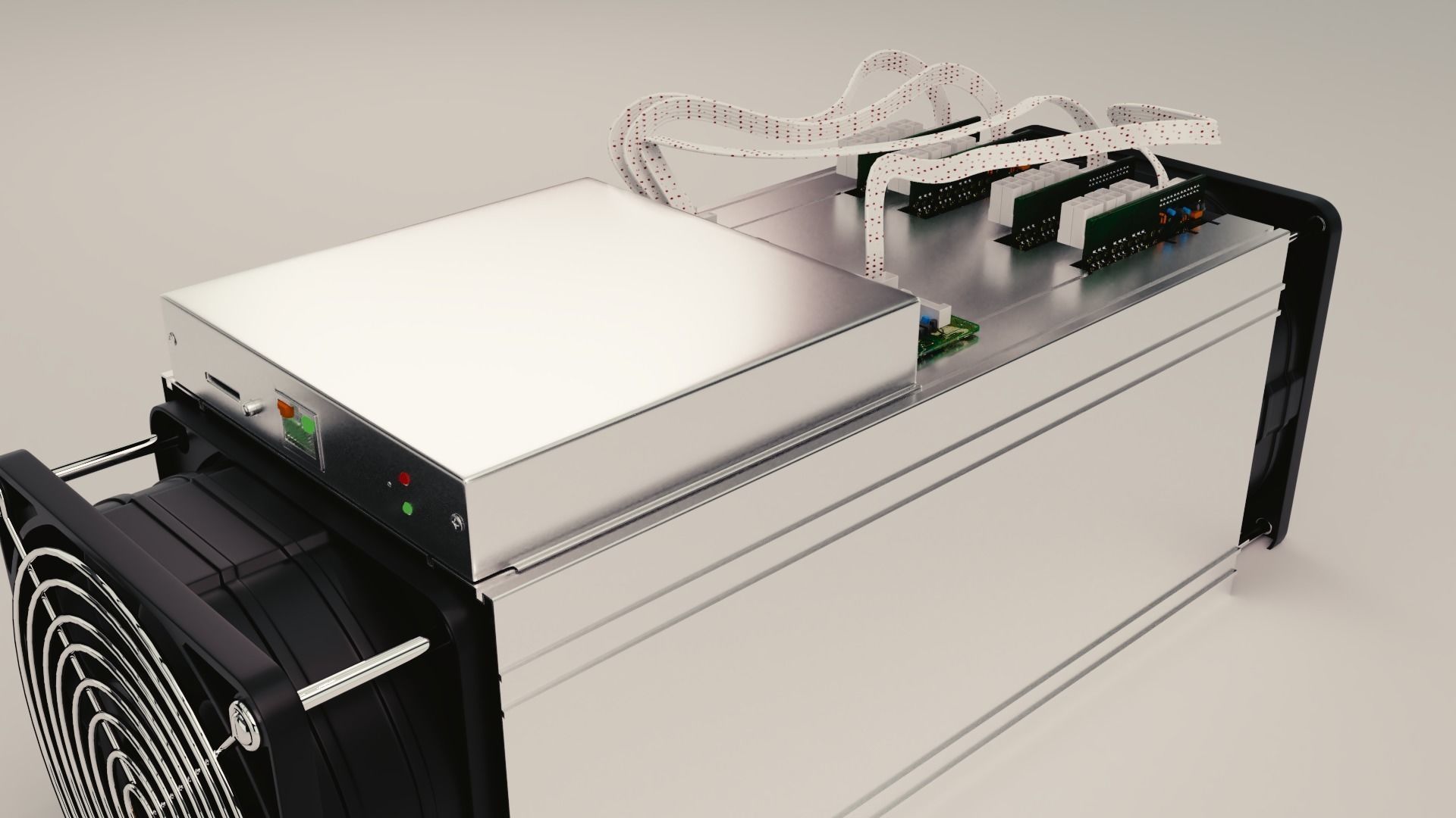 bitcoin antminer mining rig 3D model | CGTrader