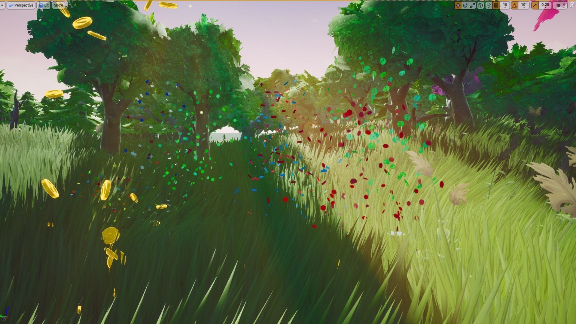 3D model Confetti FX Pack - Unreal Engine 4 VR / AR / low-poly animated | CGTrader