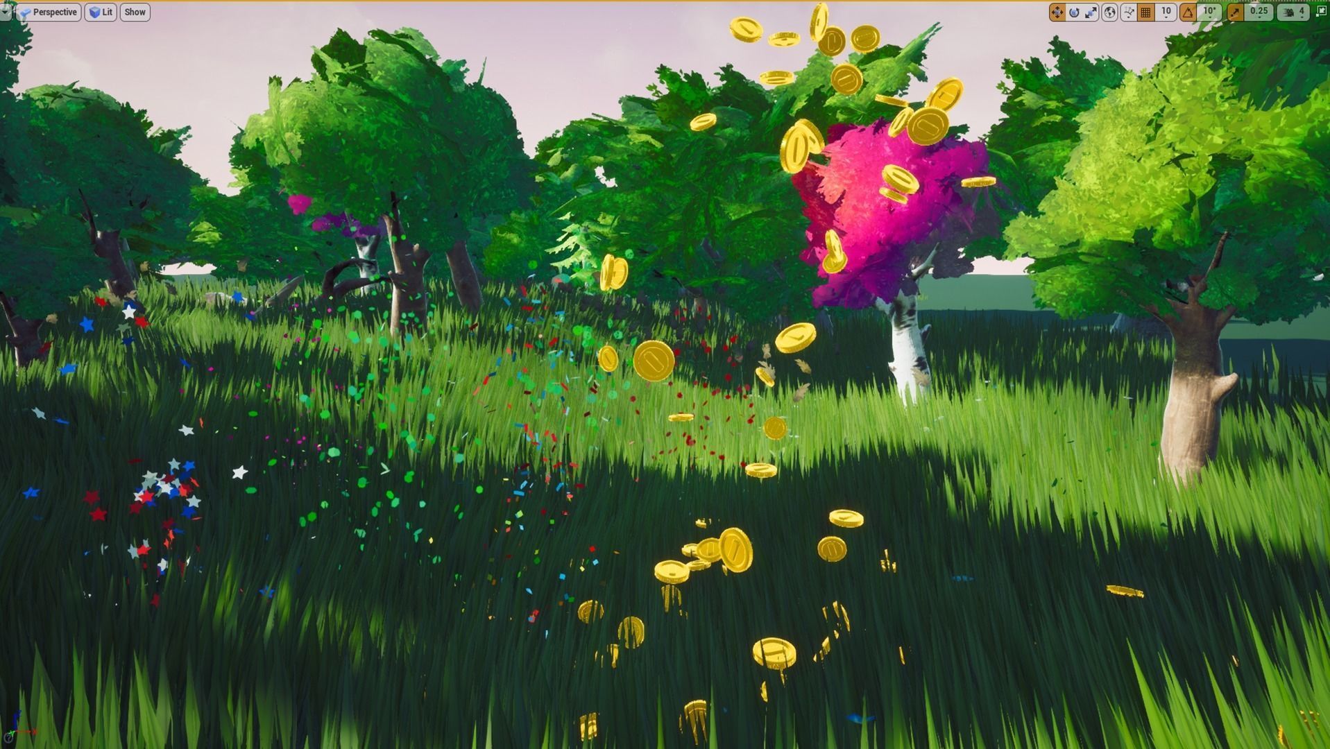 3D model Confetti FX Pack - Unreal Engine 4 VR / AR / low-poly animated | CGTrader