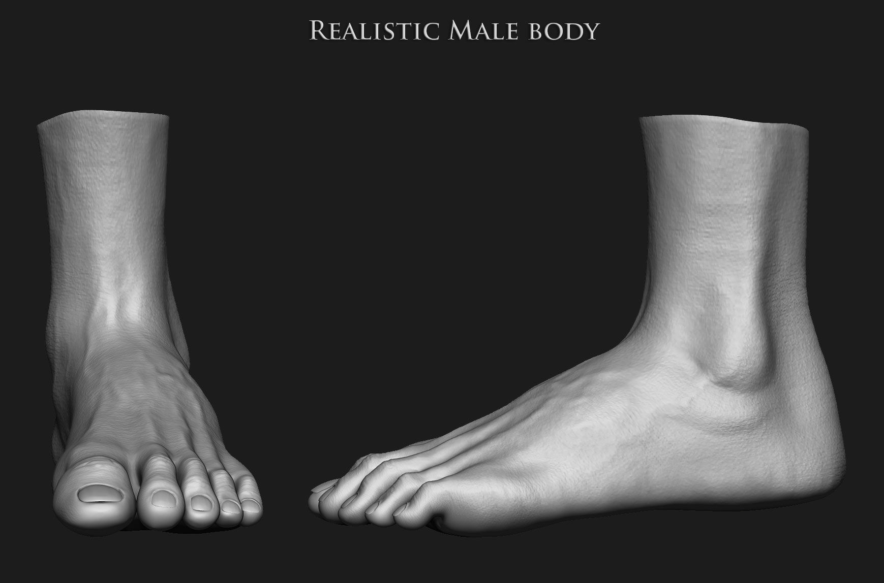 Realistic Human male body Zbrush 3D model | CGTrader