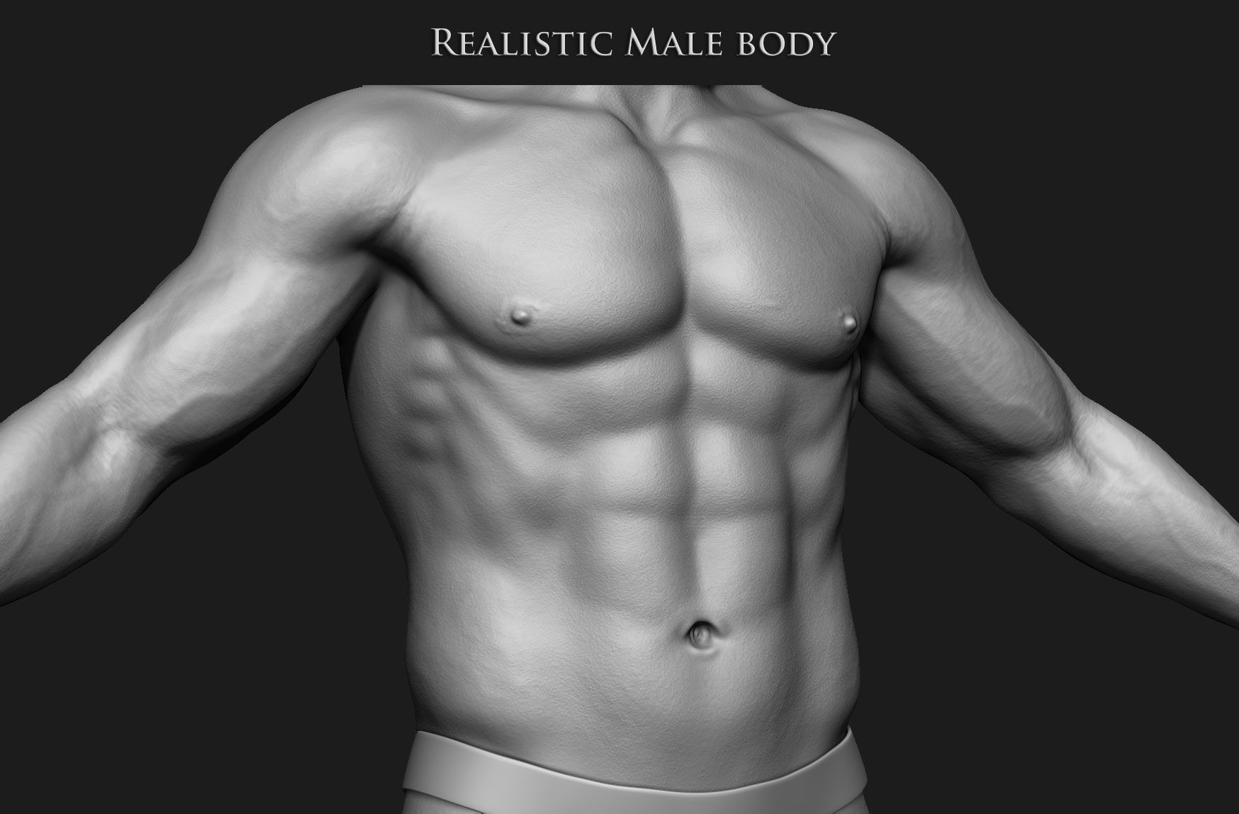 Realistic Human male body Zbrush 3D model | CGTrader