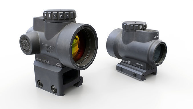 3D model Trijicon MRO Red Dot Sight VR / AR / low-poly | CGTrader
