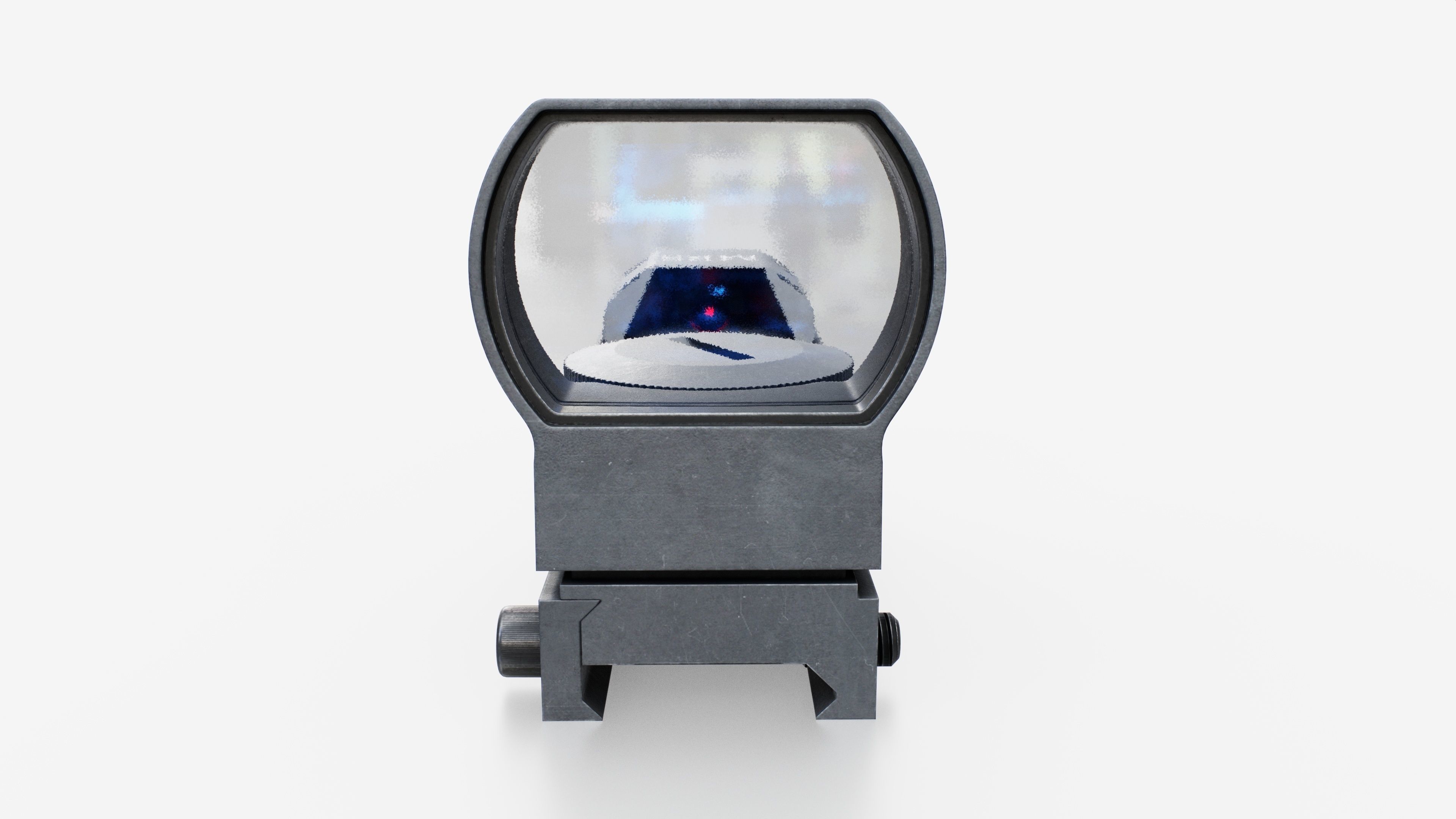 3D model Walther MRS Open Reflex Red Dot Sight VR / AR / low-poly ...