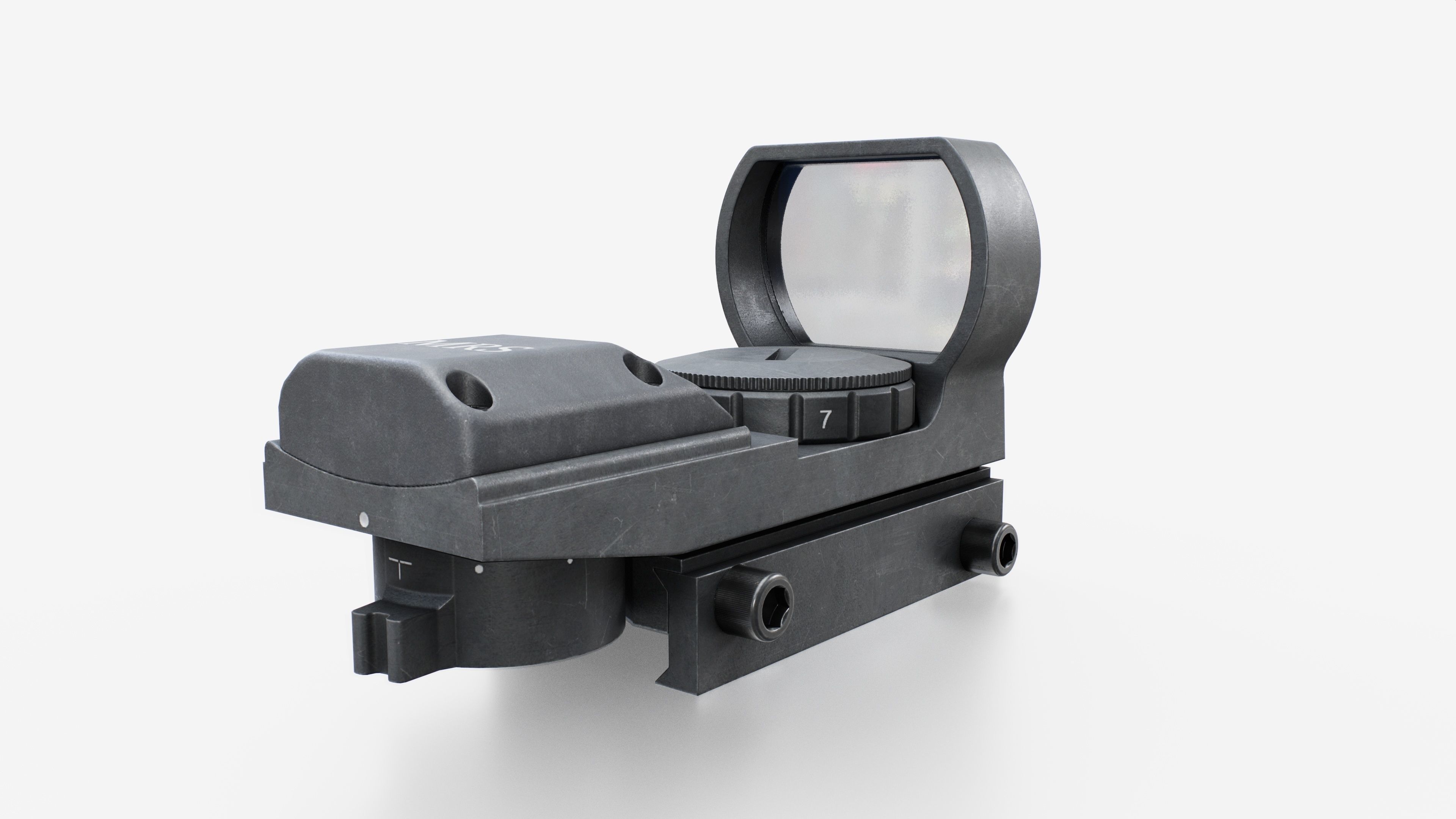 3D model Walther MRS Open Reflex Red Dot Sight VR / AR / low-poly ...