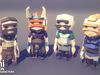 3D model POLYGON MINI - Fantasy Characters Pack VR / AR / low-poly ...