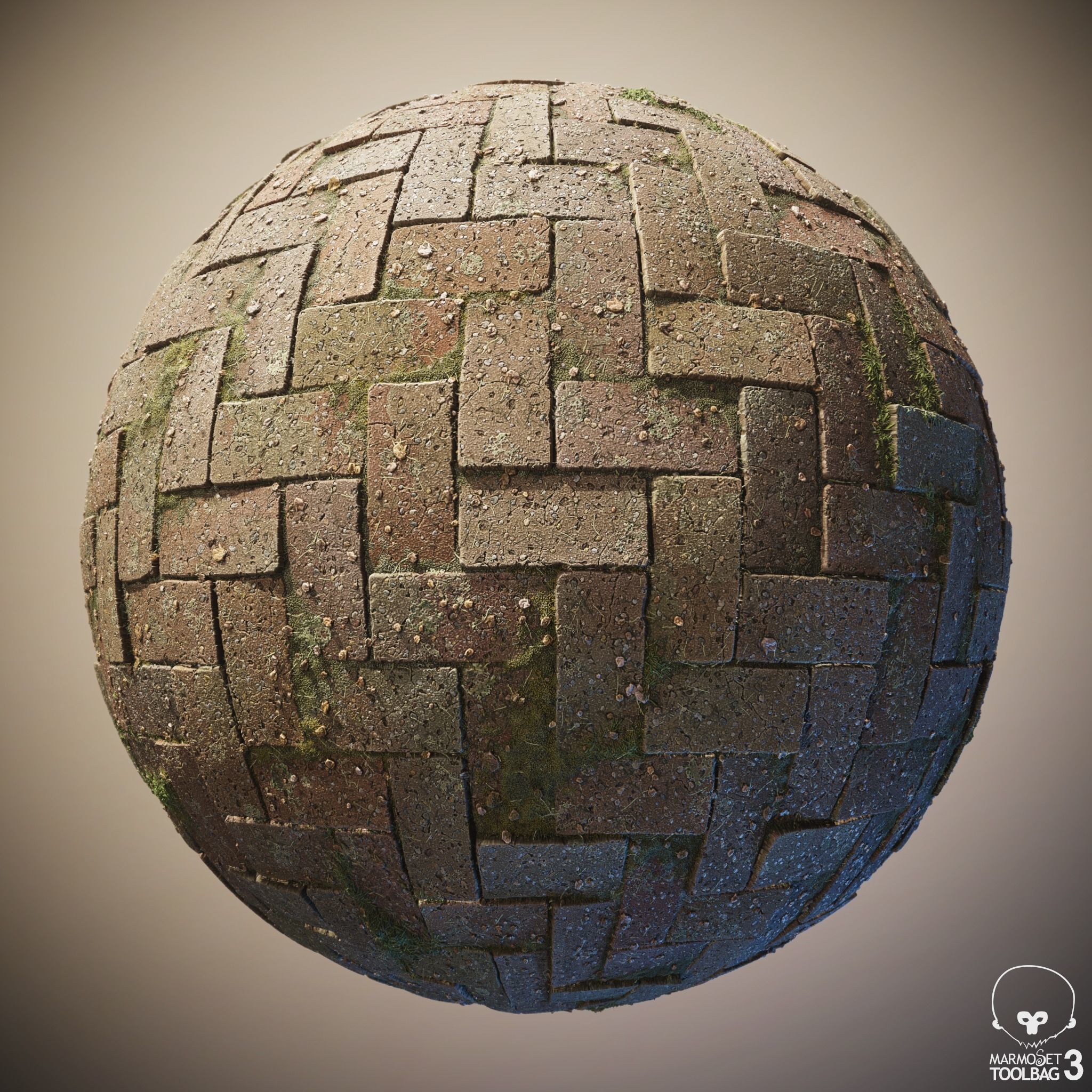 Interlocking Pavements Tileable PBR Material Texture | CGTrader