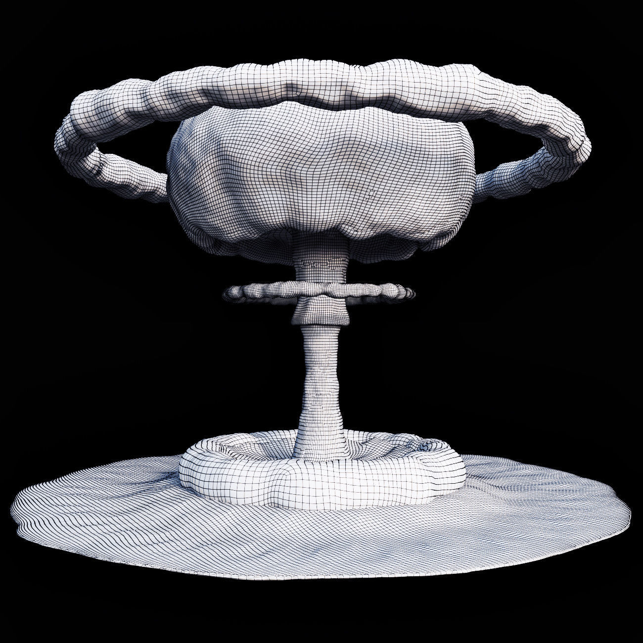 Nuclear Explosion 2 3D model | CGTrader