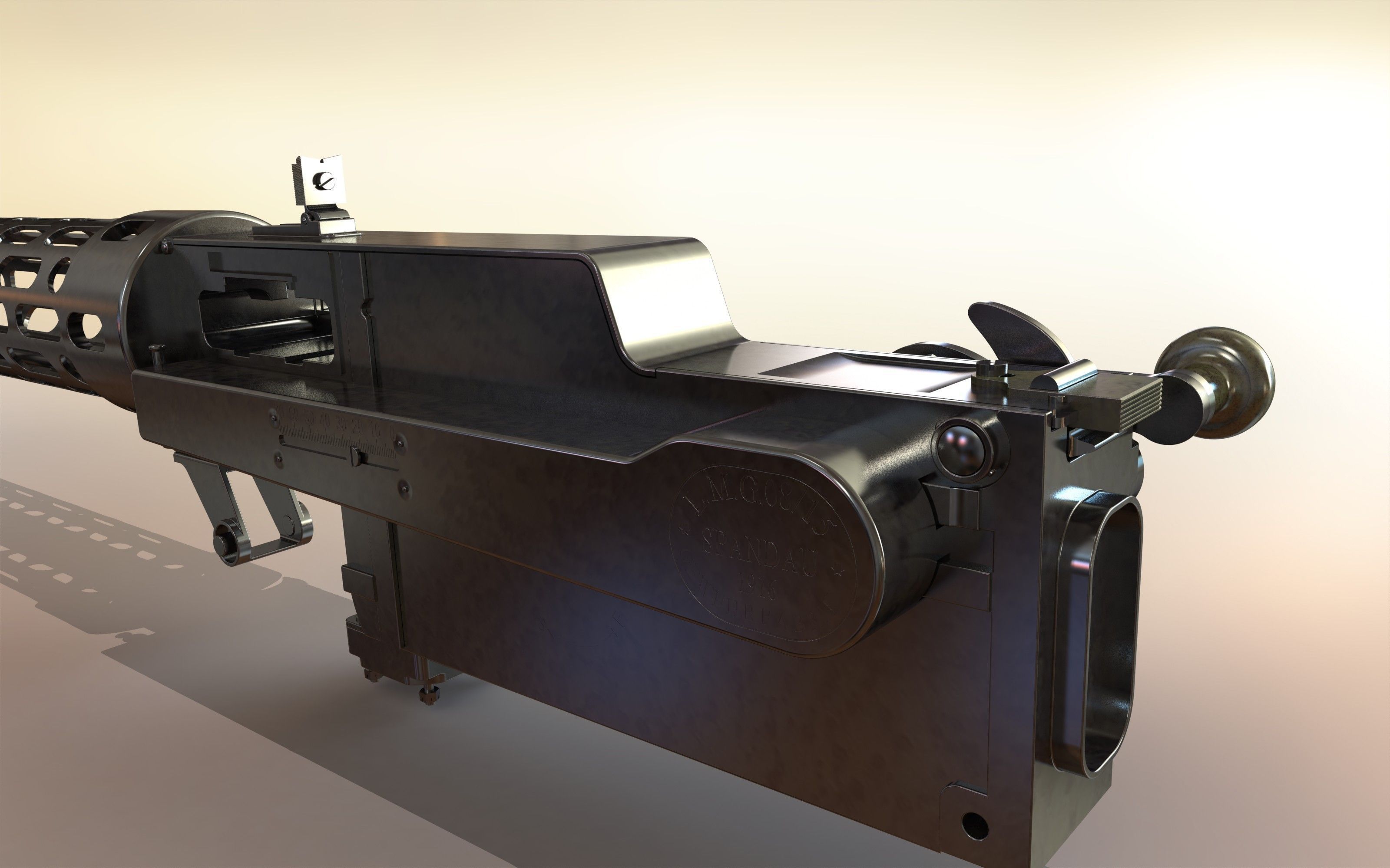 The Spandau LMG 0815 free 3D model | CGTrader