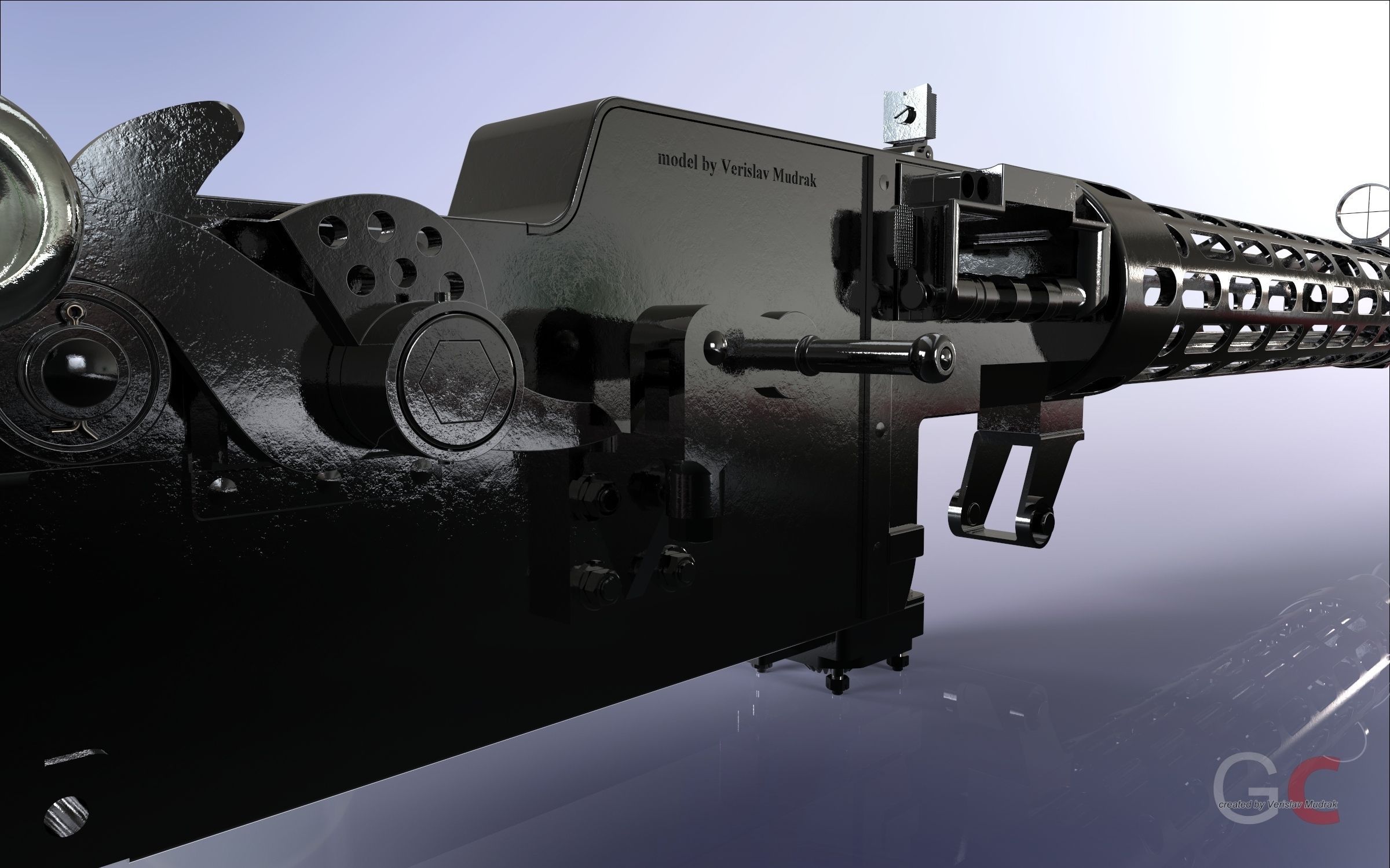 The Spandau LMG 0815 free 3D model | CGTrader