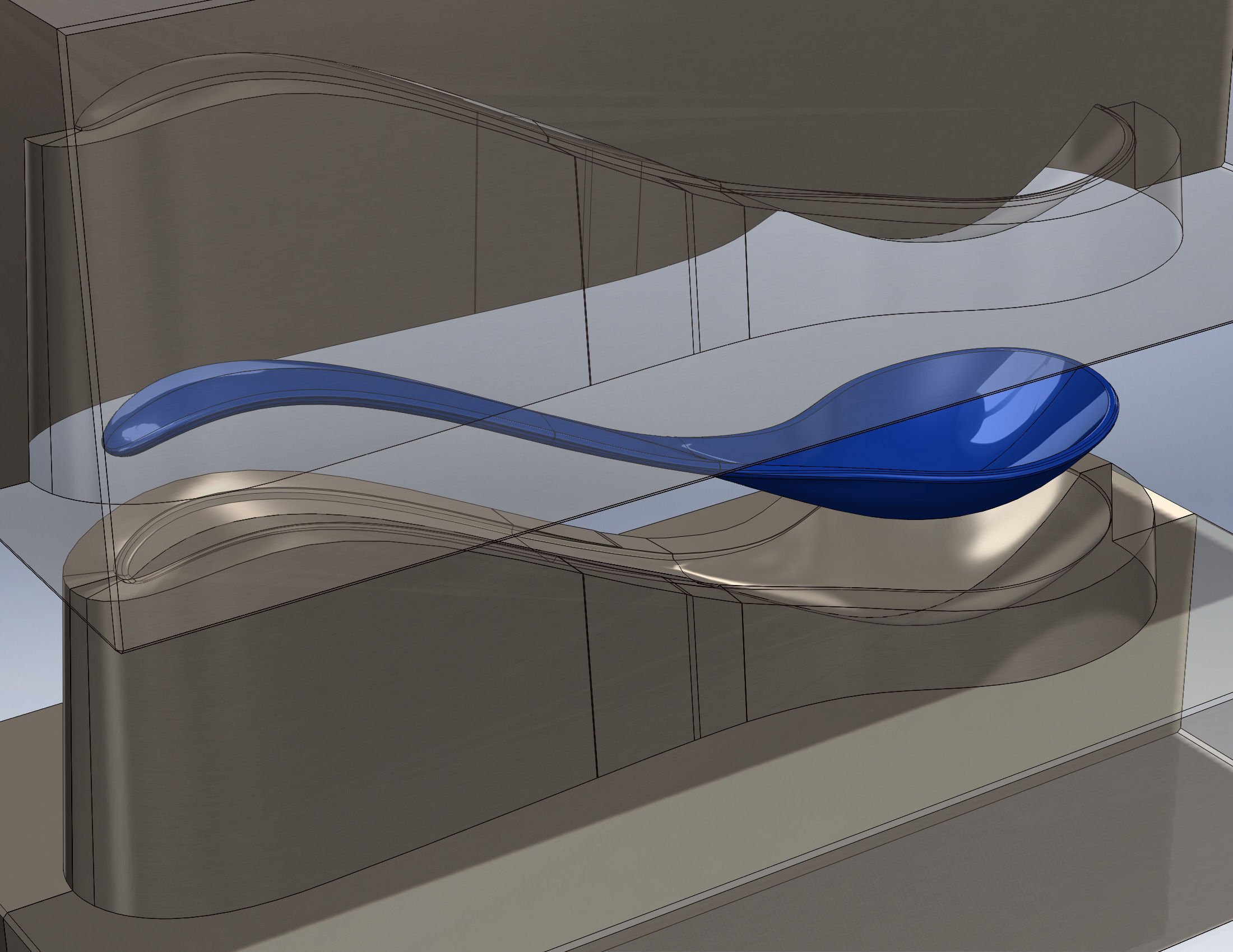 Core and cavity - spoon free 3D Model STL SLDPRT SLDASM SLDDRW ...
