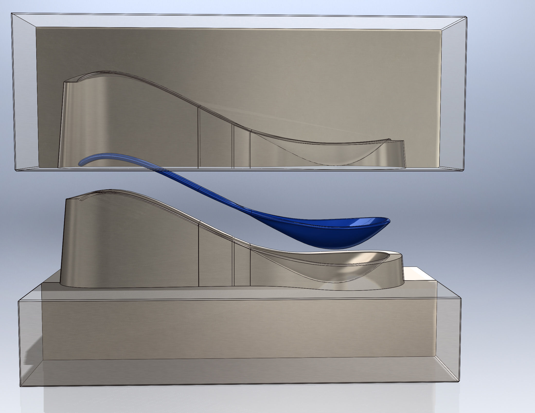 Core and cavity - spoon free 3D model | CGTrader