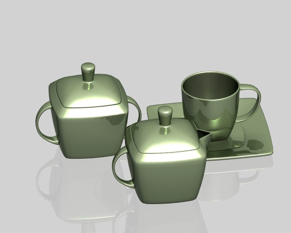 3D Tea Set 003 | CGTrader