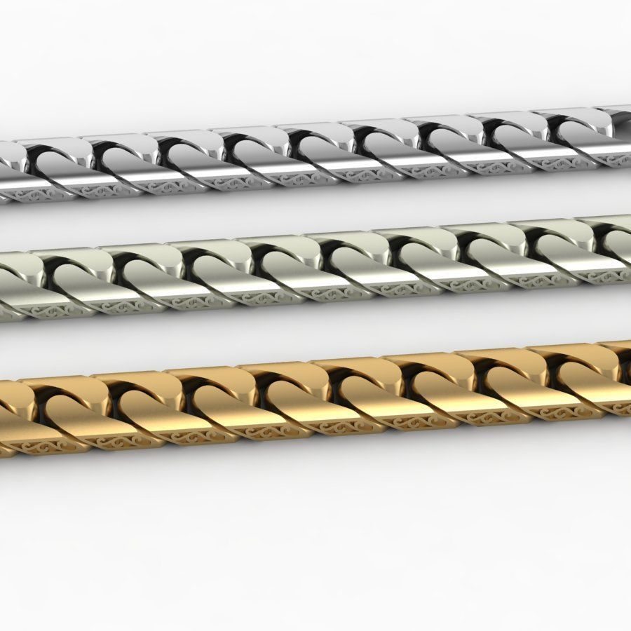 element chain with pattern 3D printable model | CGTrader