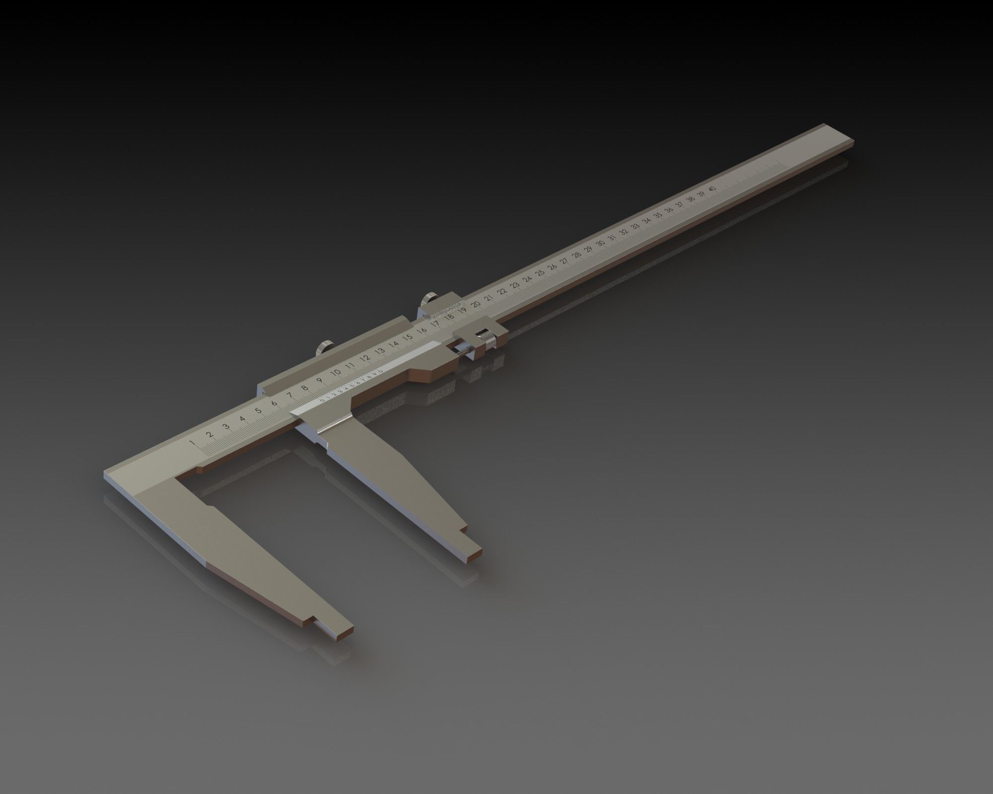 Varnier caliper free 3D model | CGTrader