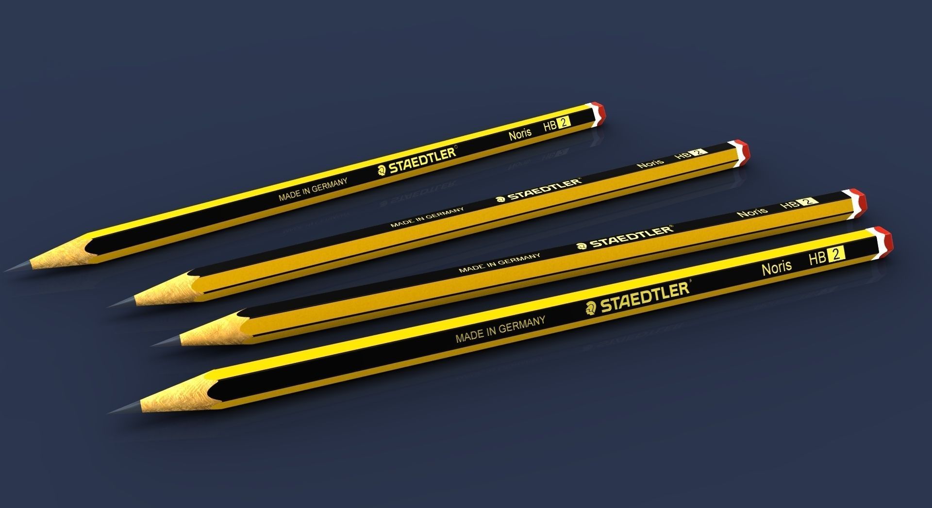 STAEDTLER graphite pencil free 3D model | CGTrader