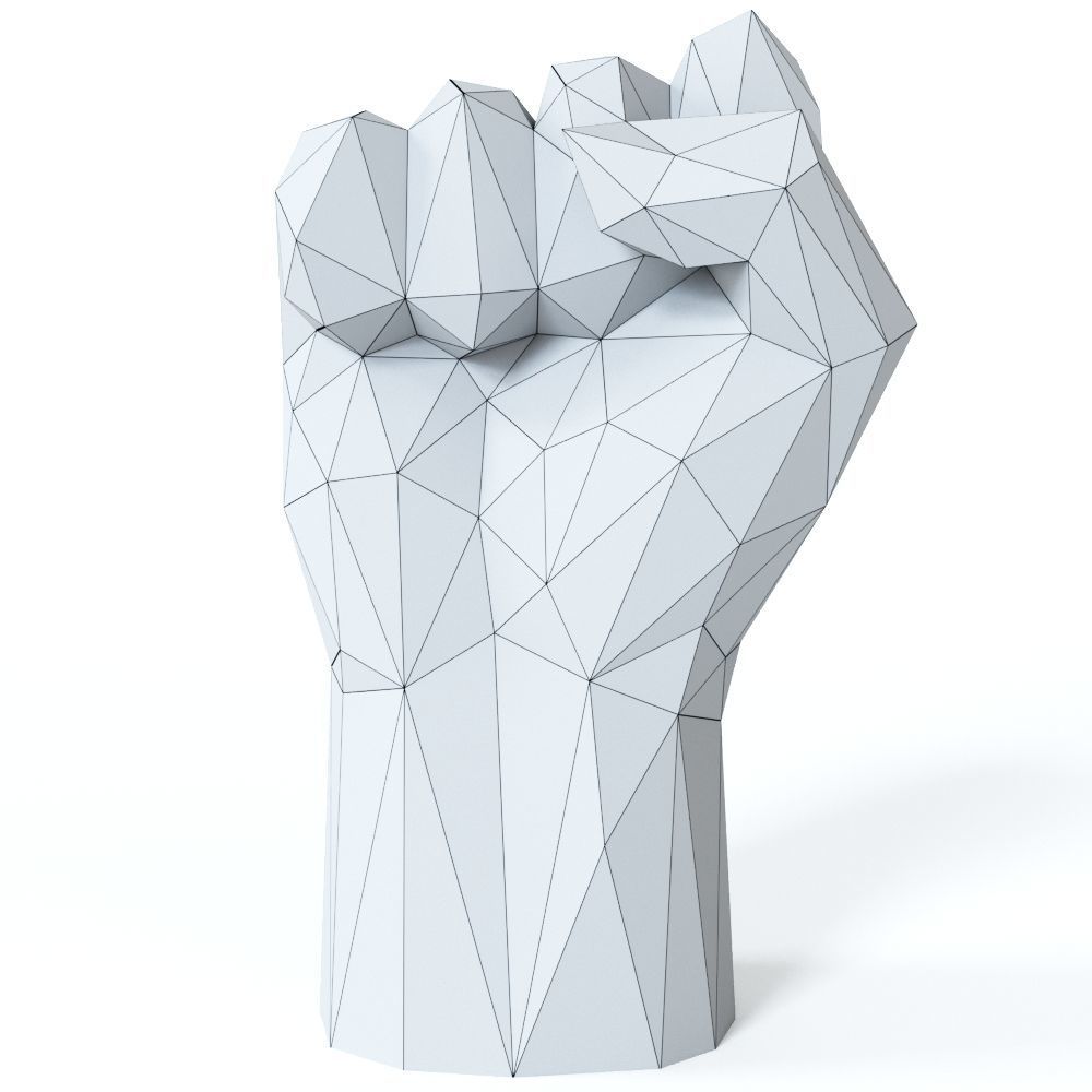 3D model Hand Fist Low Poly VR / AR / low-poly | CGTrader