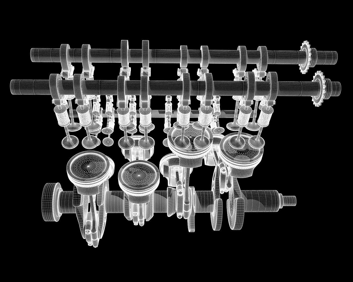 V8 Engine Ignition Animation 3D model animated rigged | CGTrader