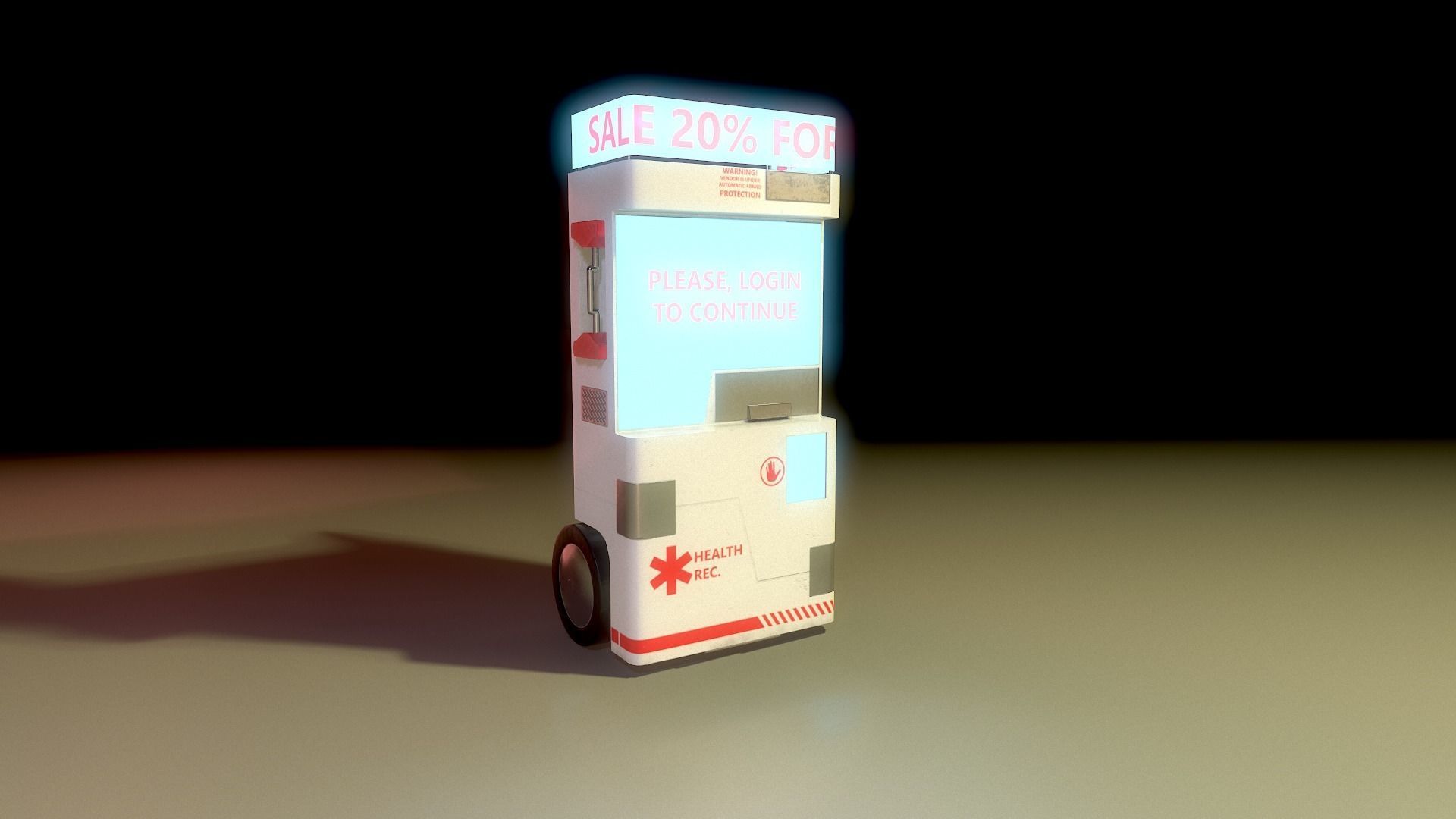 3D model Sci-Fi Vendor Machine VR / AR / low-poly | CGTrader