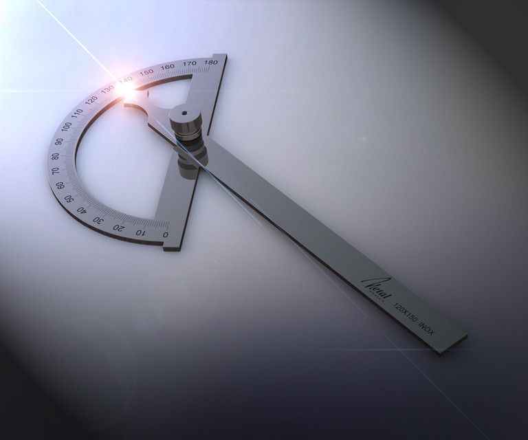Protractor free 3D model | CGTrader