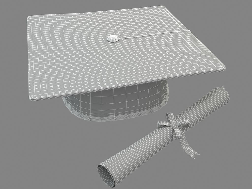 Graduation Cap 3D model | CGTrader