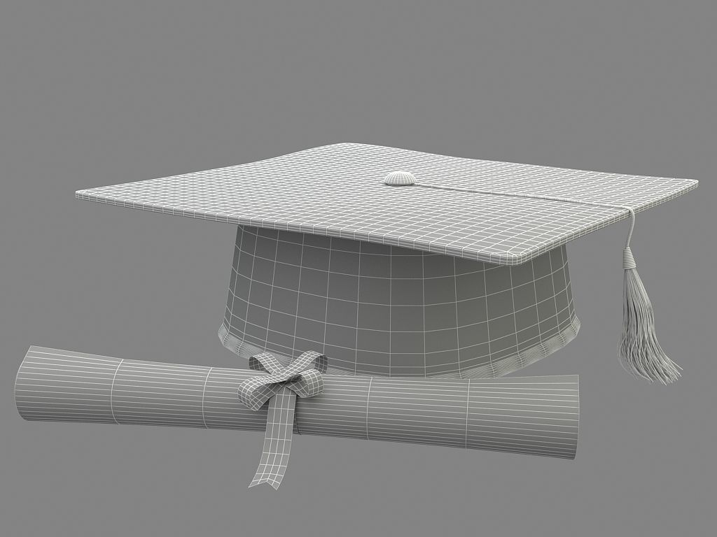 Graduation Cap 3D model | CGTrader