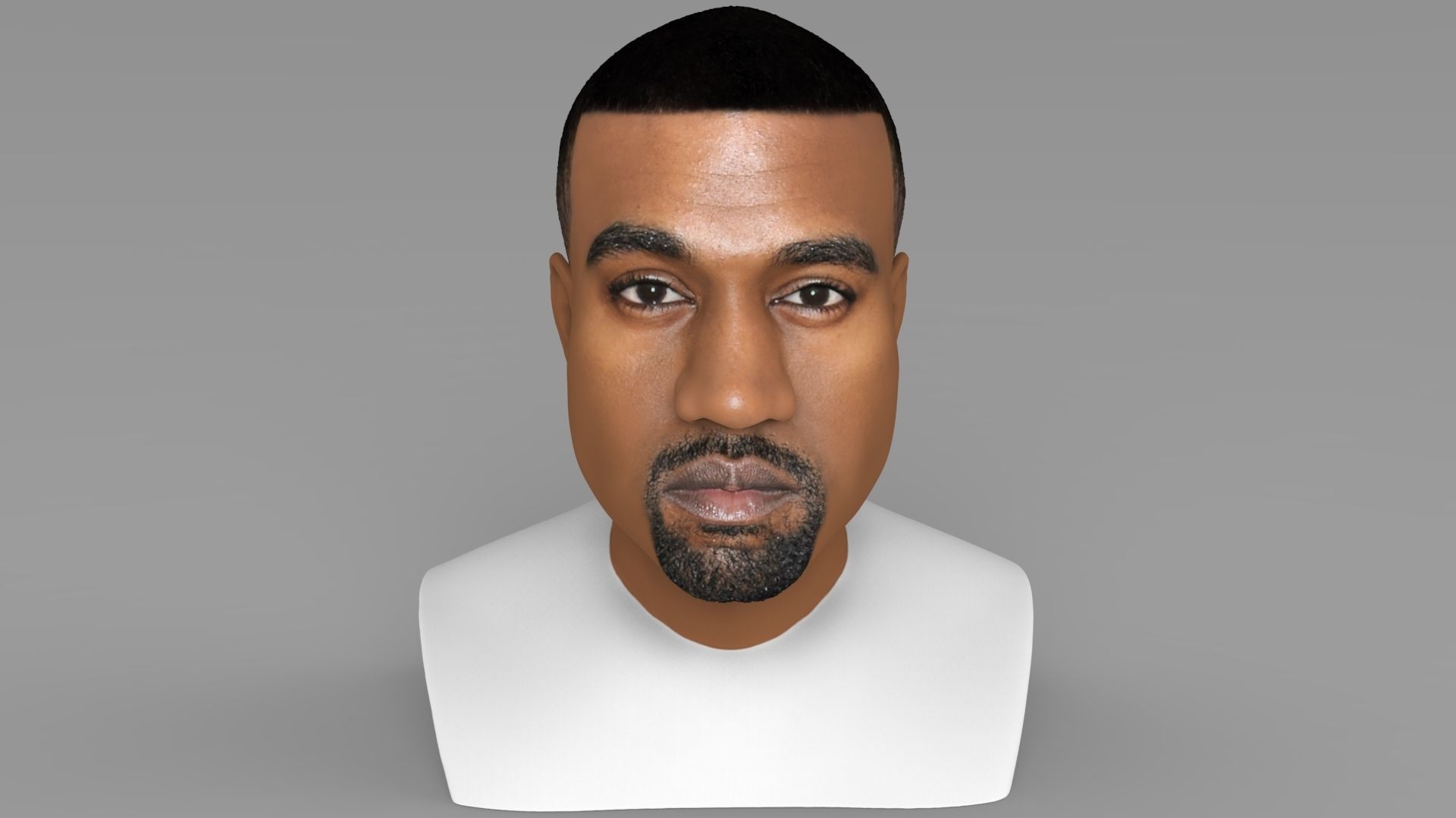 Kanye West bust ready for full color 3D printing 3D model 3D printable ...