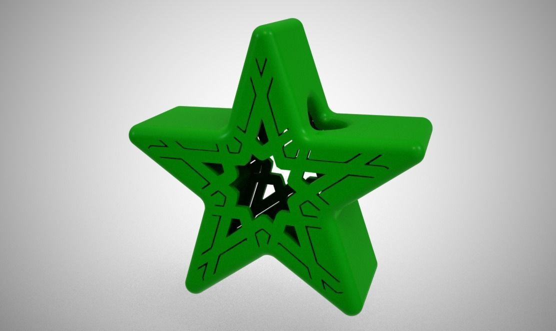 Star Bead 3D model 3D printable | CGTrader