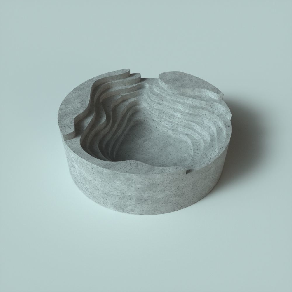 Ashtray 3D print model 3D model 3D printable | CGTrader